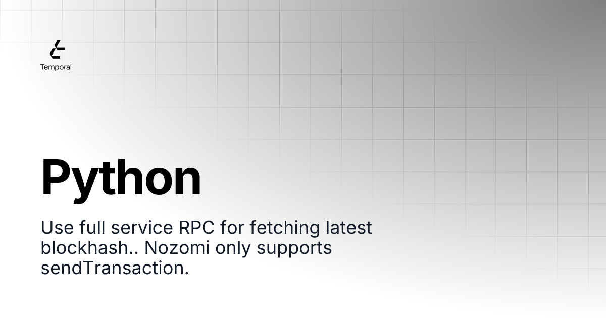 Python | Temporal Validator Services