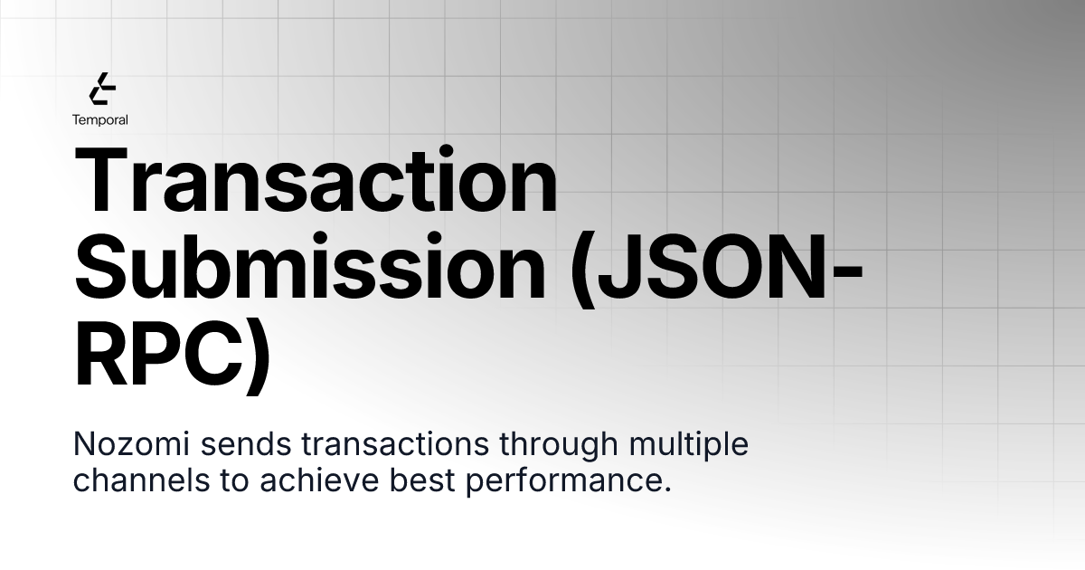 Transaction Submission | Temporal Validator Services