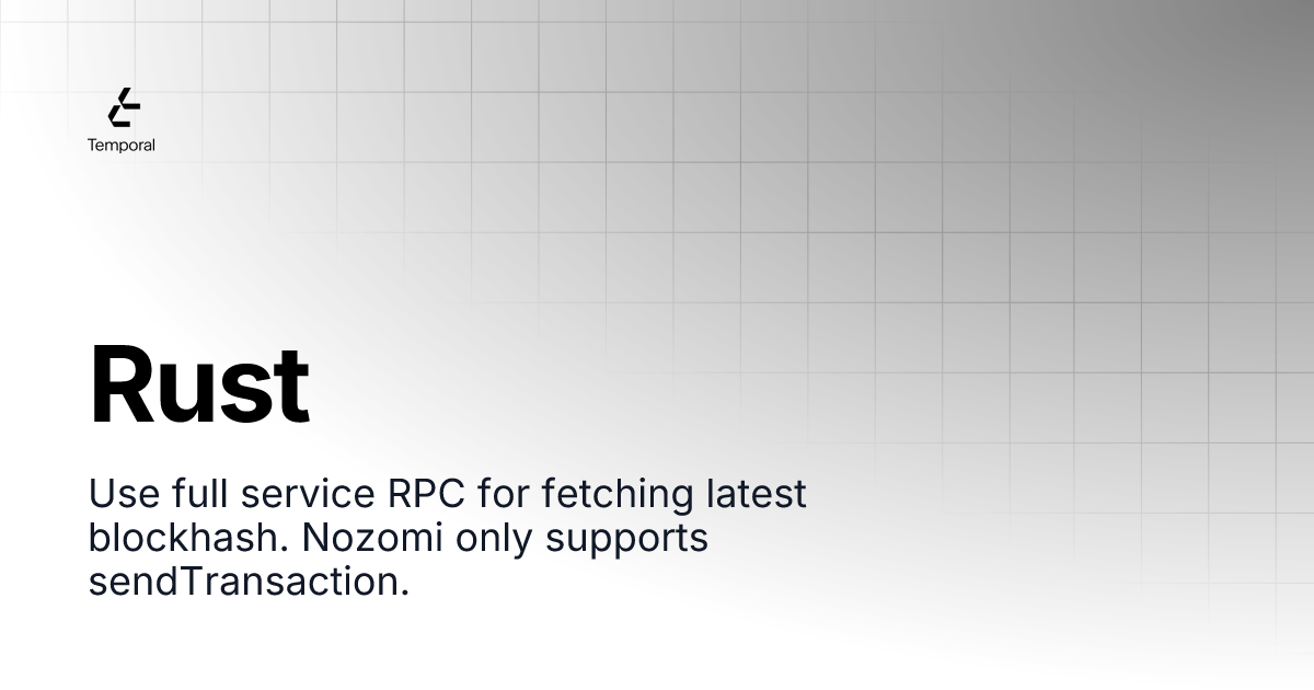 Rust | Temporal Validator Services